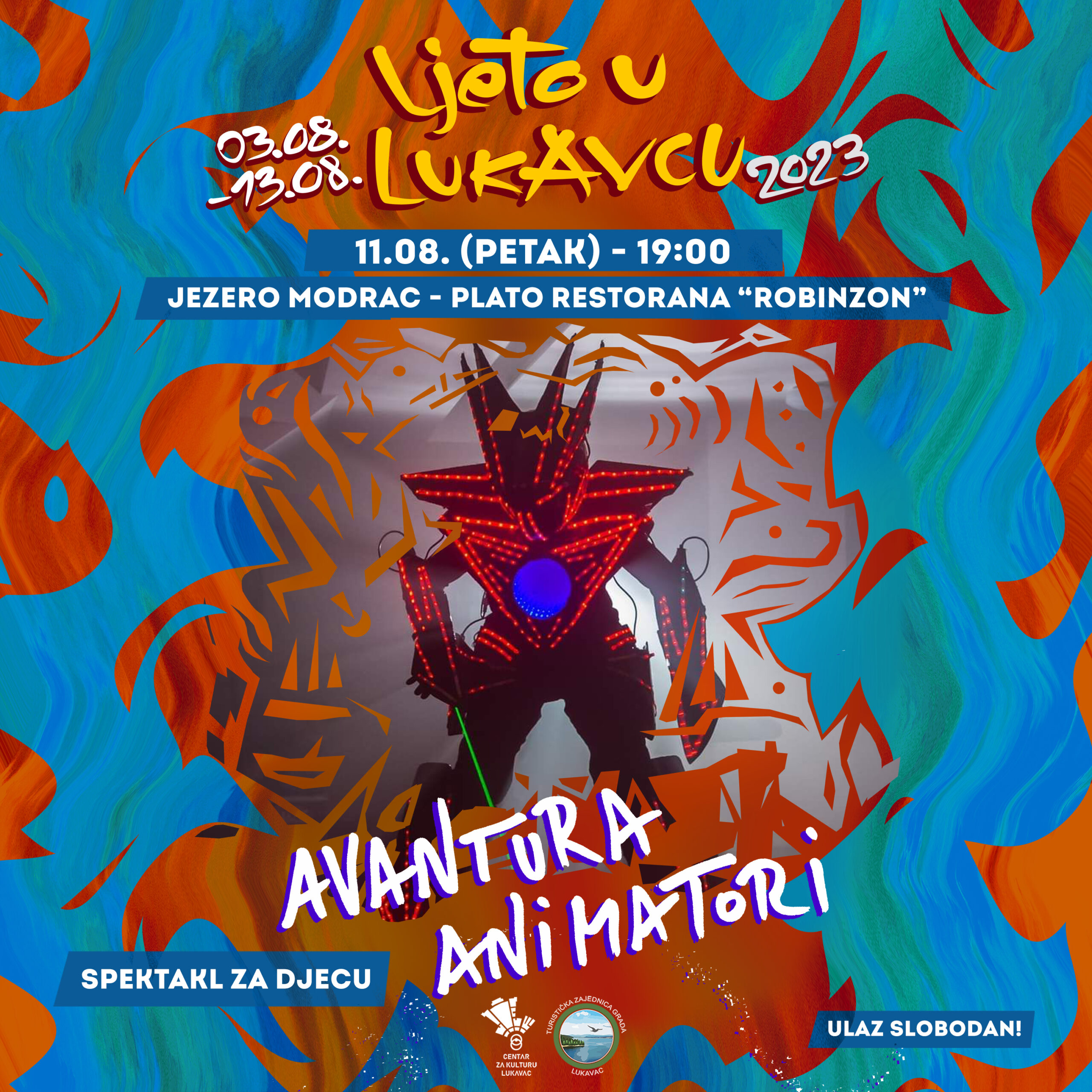 Spektakl za djecu na jezeru Modrac