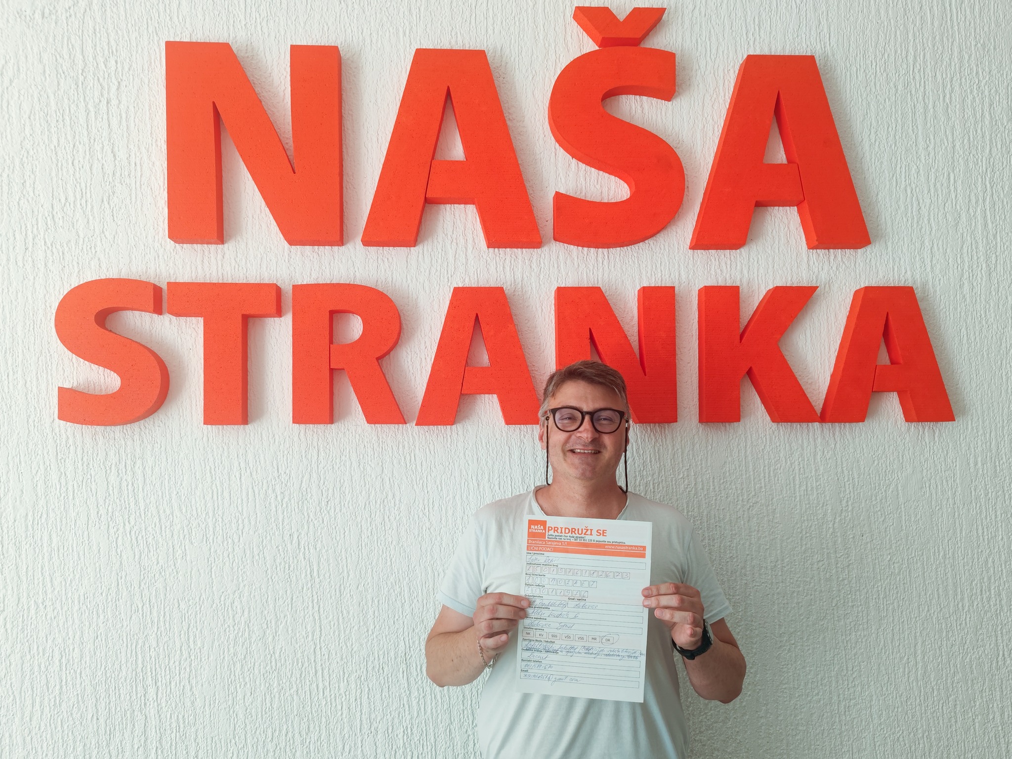 Imenovano Povjereništvo Naše stranke u Lukavcu: Saša Delić povjerenik